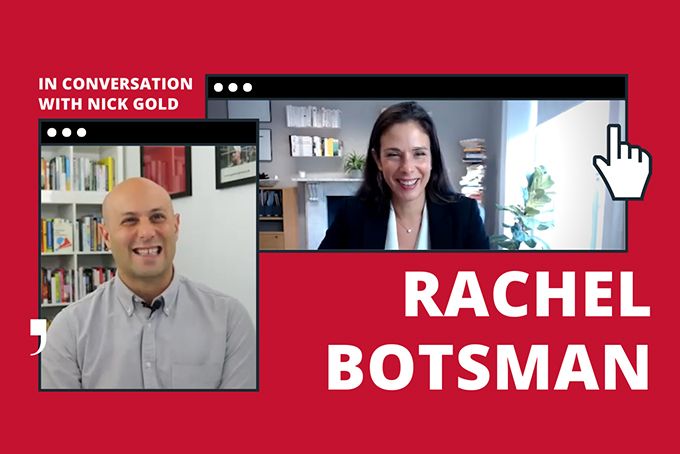 Trust Expert Rachel Botsman In Conversation with Nick Gold | Speakers ...